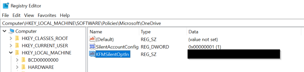 Enable Known Folder Move using regedit – OneDrive – Azvise