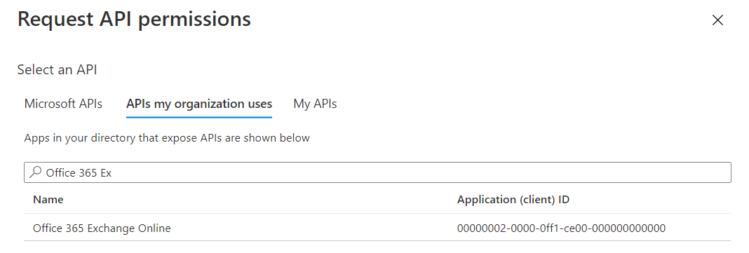 Exchange API missing for Veeam modern auth in Azure AD – Azvise