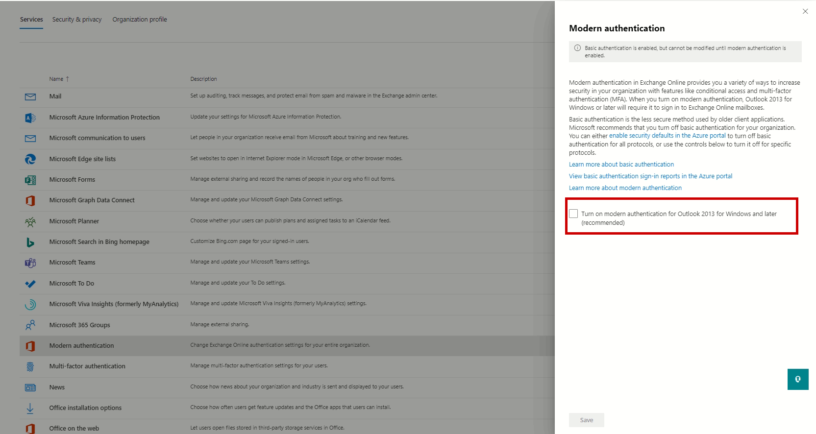 Outlook requires app password for connecting to Exchange Online – Azvise