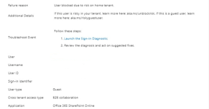 User blocked due to risk on home tenant – Azure AD – Azvise