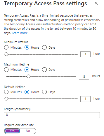 Temporary Access Pass sign in was blocked due to User Credential Policy ...