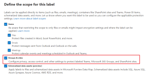 Enable default sensitivity labels in SharePoint Online – Azvise