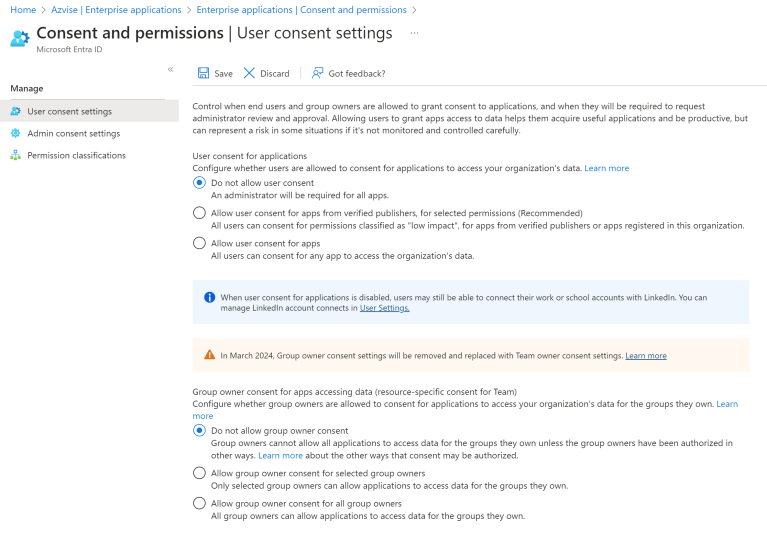 Block User Consent for applications in Entra ID – Azvise
